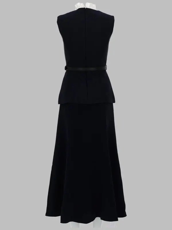 SELF-PORTRAIT Midi Dress With Ruffles