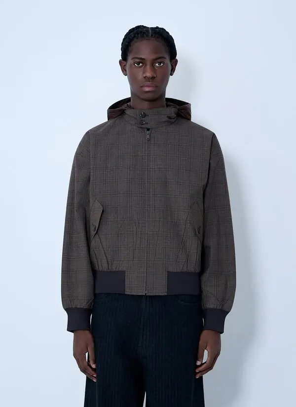 Prada Hooded Wool Jacket
