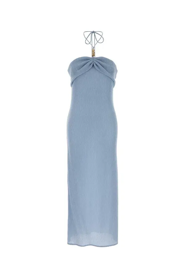 Magda Butrym Light Stretch Lyocell Blend Dress - Blue