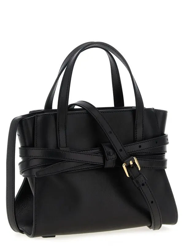 Moschino Tie Me' Small Handbag - Black