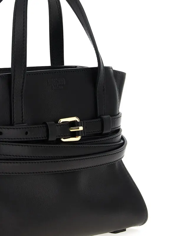 Moschino Tie Me' Small Handbag - Black