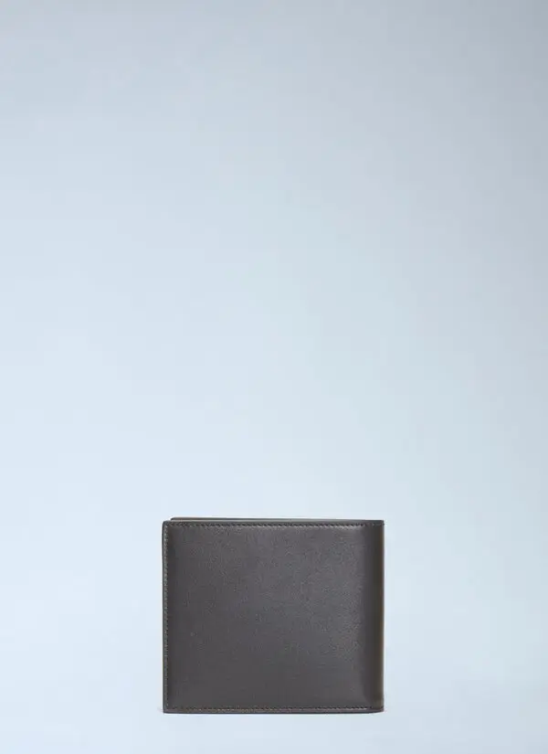 Saint Laurent Logo Print Bi-fold Wallet - Black