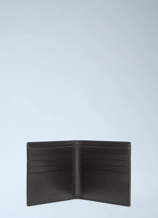Saint Laurent Logo Print Bi-fold Wallet - Black
