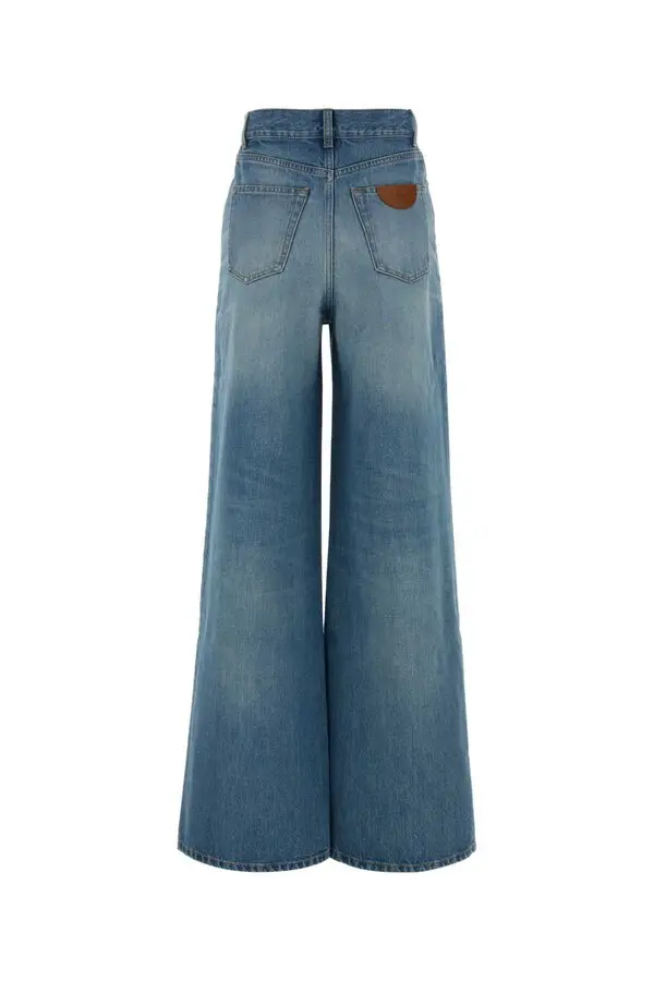 Chloé Wide-leg Denim Jeans - Blue