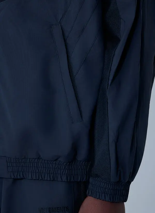 Vetements Logo Motif Mesh Panel Track Jacket