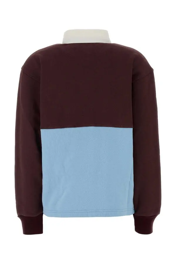 Prada Two-tone Cotton Oversize Polo Shirt