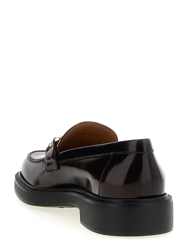 TOD'S Barretta Loafers In Brushed Calf Leather - Multicolor
