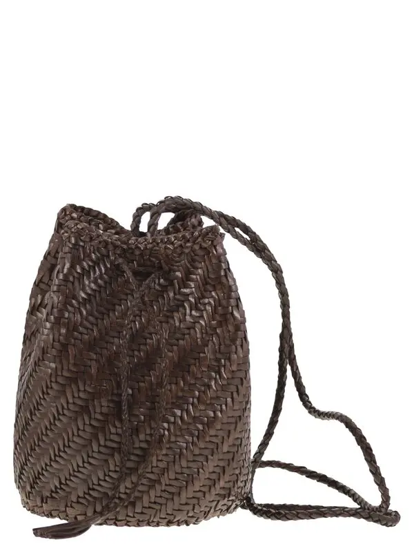 Dragon Diffusion Pompom Double Jump Bucket Bag - Brown