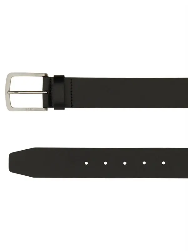 BOSS Jor-v Leather Belt - Black