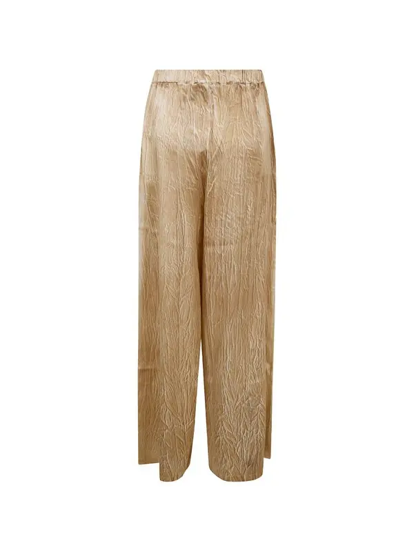 Avant Toi Silk Flared Leg Trousers