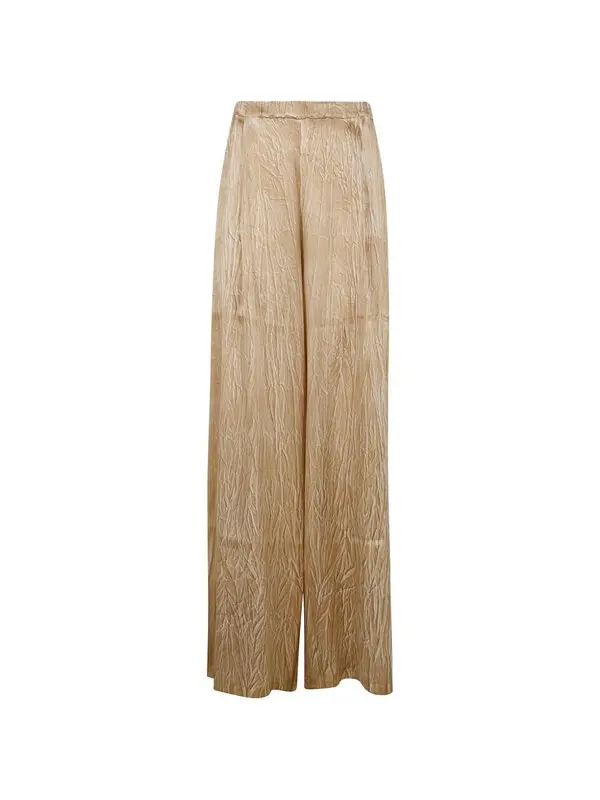 Avant Toi Silk Flared Leg Trousers - Multicolor