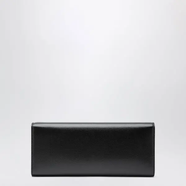 Saint Laurent Kate Clutch In Grain De Poudre Leather - Black