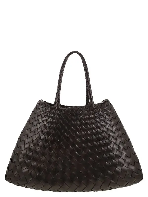 Dragon Diffusion Santa Croce Woven Leather Bag - Brown