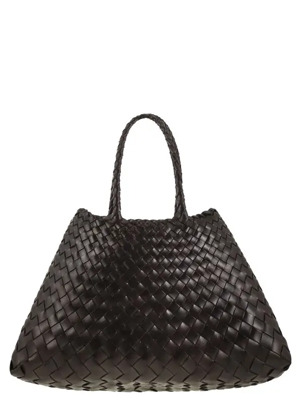 Dragon Diffusion Santa Croce Woven Leather Bag - Brown