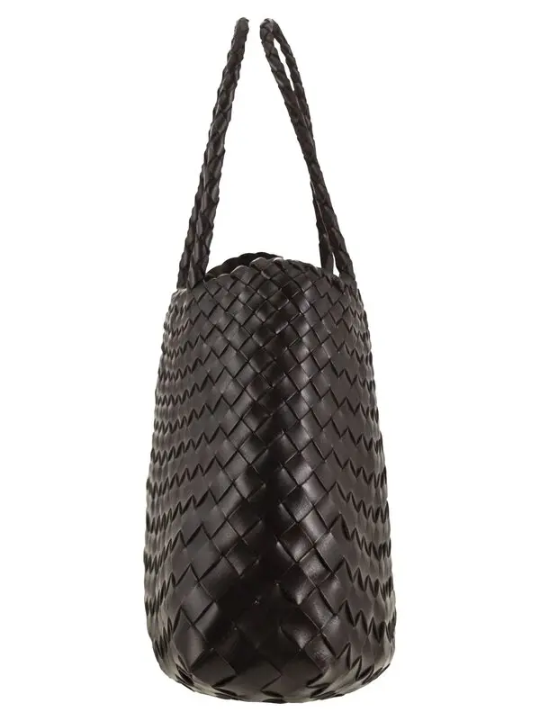 Dragon Diffusion Santa Croce Woven Leather Bag - Brown