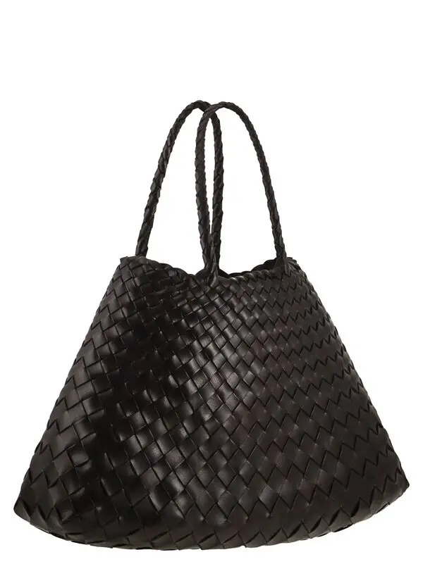 Dragon Diffusion Santa Croce Woven Leather Bag - Brown