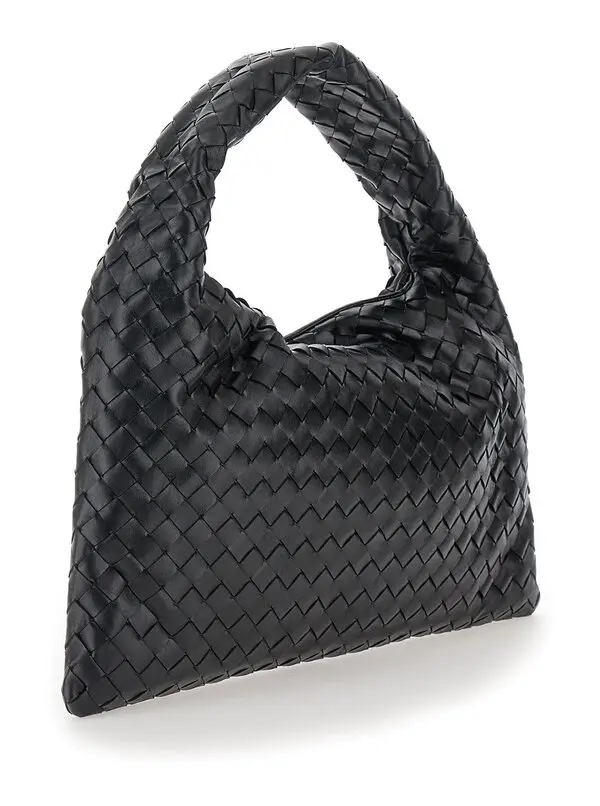 Bottega Veneta Hop Piccola' Shoulder Bag - Black