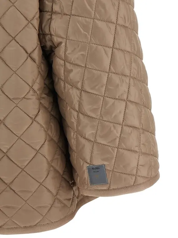 Max Mara Delfina Reversible Hooded Cape - Cream