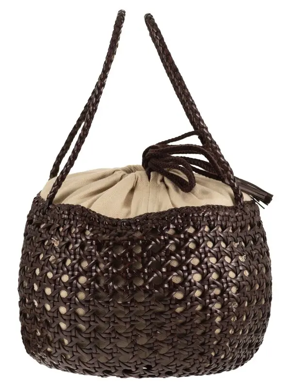 Dragon Diffusion Juventus Braided Leather Bag