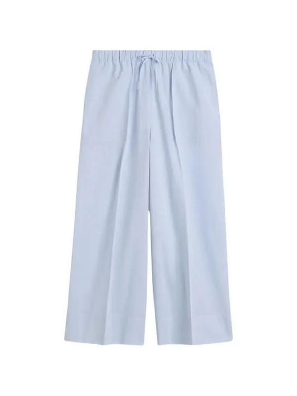 TOTEME Linen And Cotton Blend Trousers - Multicolor