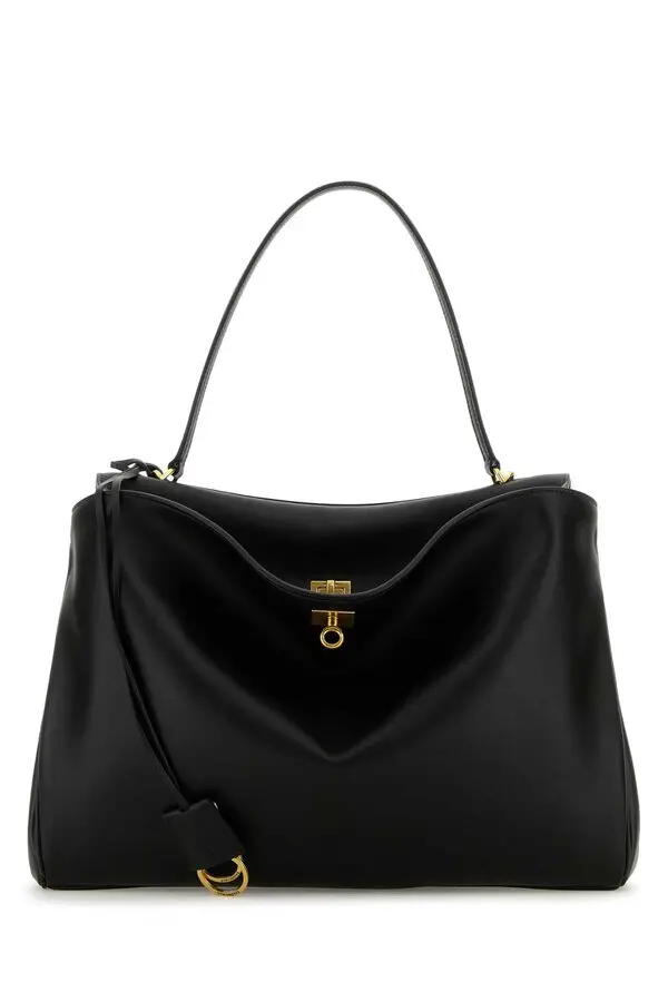 Balenciaga Rodeo Leather Handbag - Black