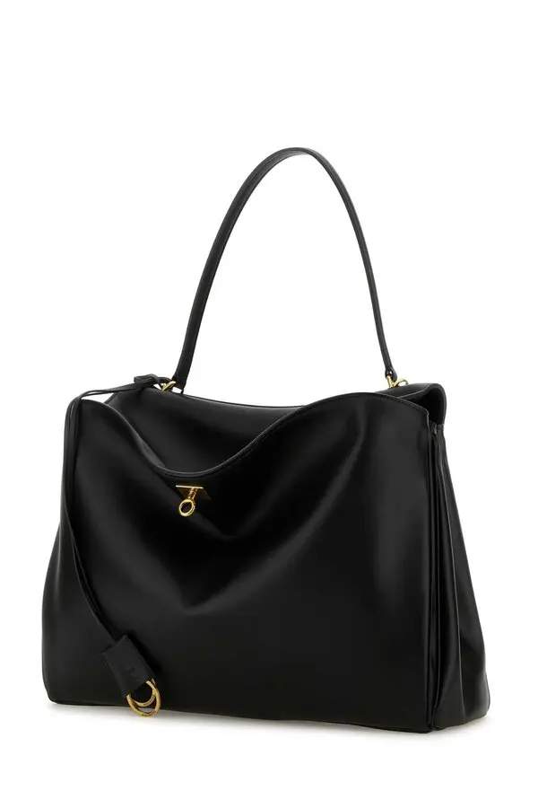 Balenciaga Rodeo Leather Handbag - Black