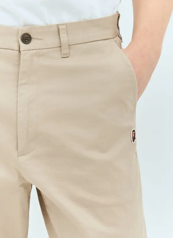 A BATHING APE Ape Head One Point Chino Pants