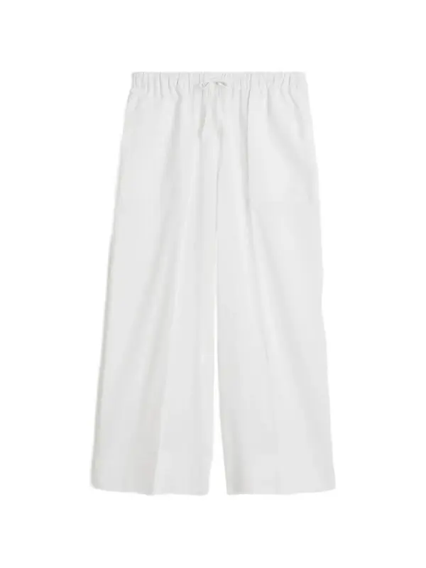 TOTEME Linen And Cotton Blend Trousers - Multicolor
