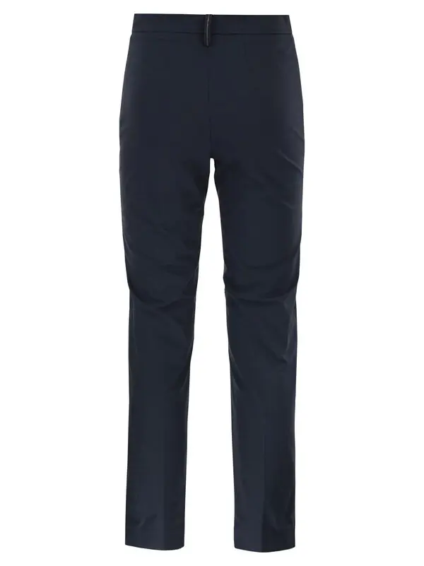 Brunello Cucinelli Cotton Twill Capri Trousers With Embellishment - Multicolor