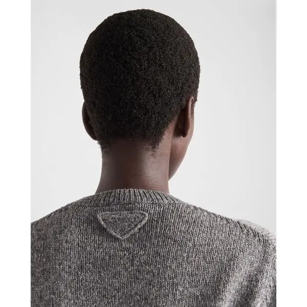 Prada Wool And Cashmere Crew Neck Sweater