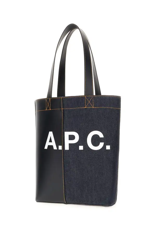A.p.c. Shopper Bag With Logo - Multicolor
