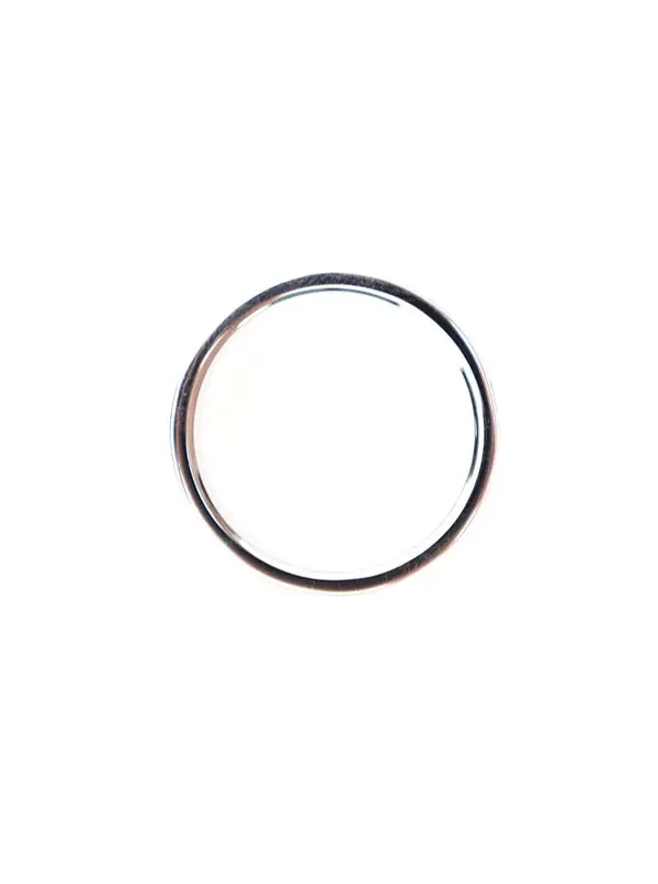 Fendi Silver Tone Engraved Brass Band Ring
