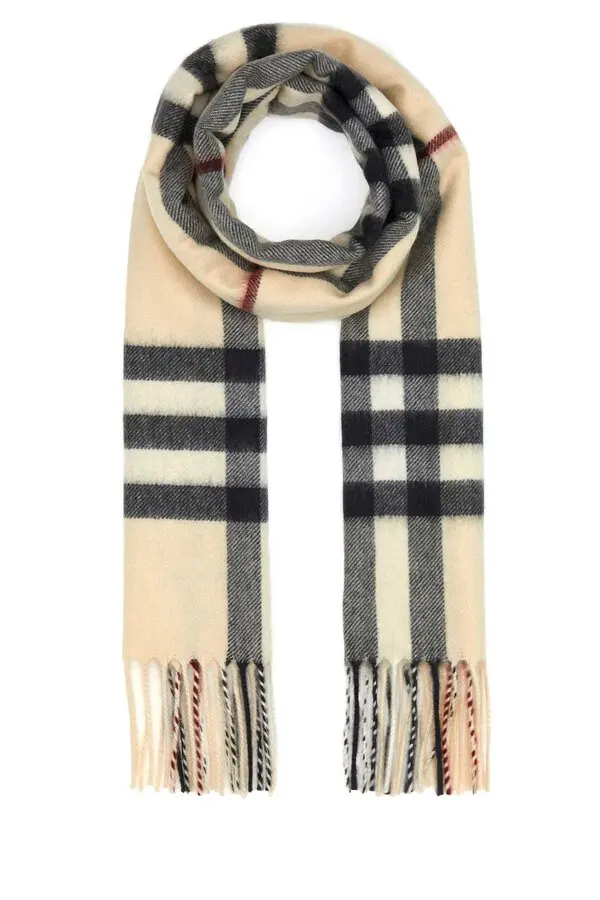Burberry Embroidered Cashmere Scarf - Multicolor