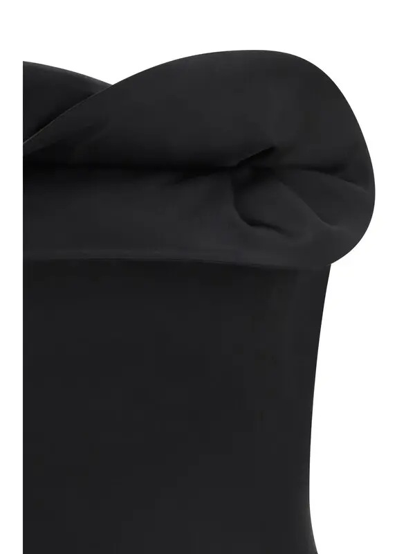 Magda Butrym Sculptural Neckline Corset Top