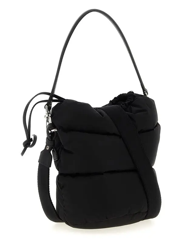 Moncler Caradoc Quilted Nylon Bucket Bag - Black