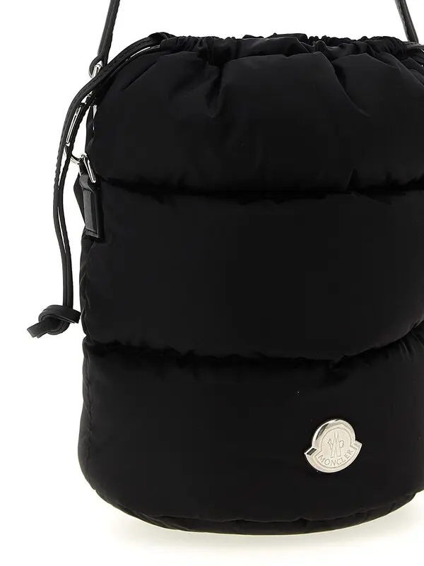 Moncler Caradoc Quilted Nylon Bucket Bag - Black