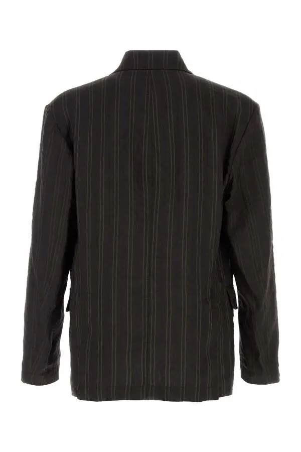 FERRAGAMO Embroidered Linen Blend Blazer