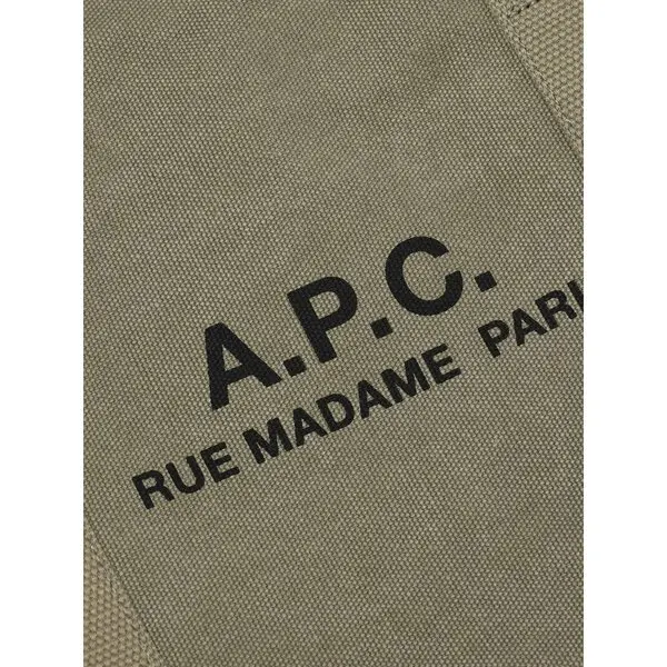 A.p.c. Cotton Canvas Tote Bag