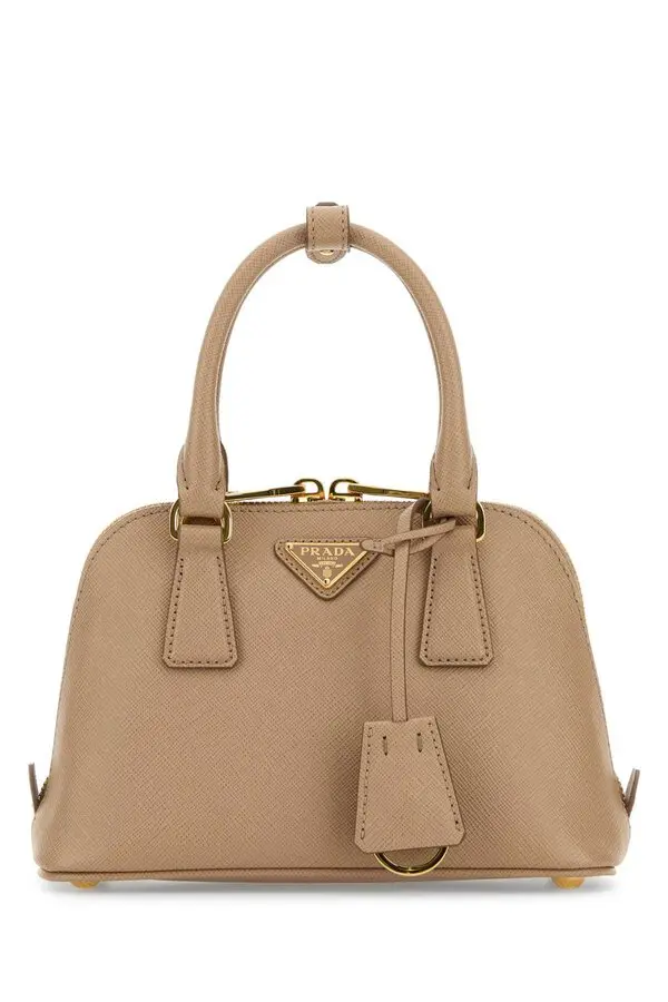 Prada Calf Leather Handbag - Brown