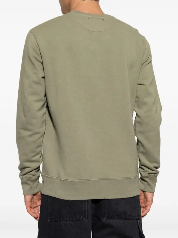 GOLDEN GOOSE Logo Cotton Sweatshirt - Multicolor