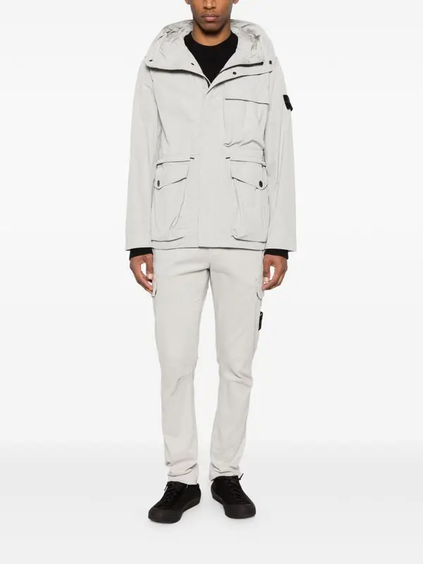 Stone Island Logo Cotton Crewneck Sweater - Multicolor