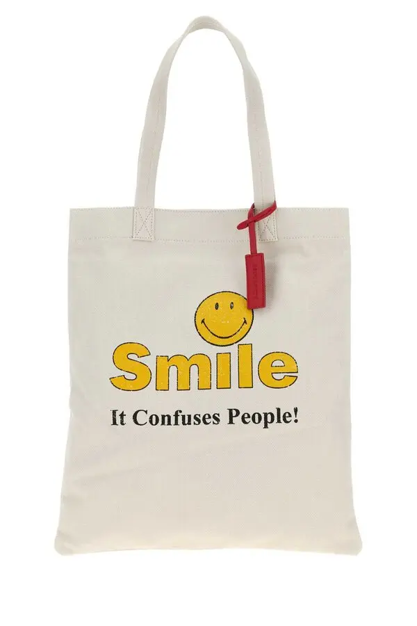 Dsquared2 Canvas Shopping Bag - White