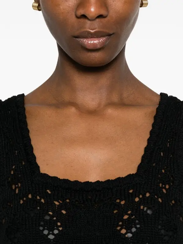Celine Pointelle Cotton Top