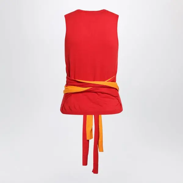 JW Anderson Tank Top With Waist Ties - Red