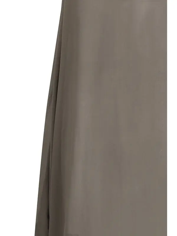 Rick Owens Halter Silk Georgette Gown - Gray