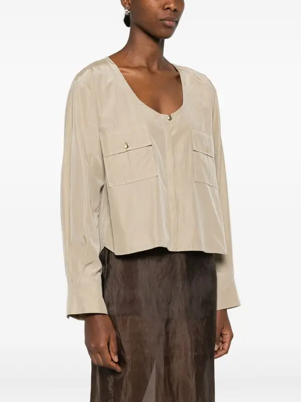 FORTE_FORTE Cotton Blend Blouse