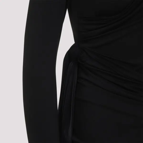 DIESEL® Acetate V-neck Long Sleeve Wrap Top