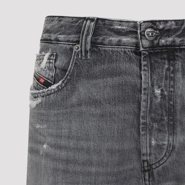 DIESEL® 1988 D-ark Grey Cotton Jeans - Gray