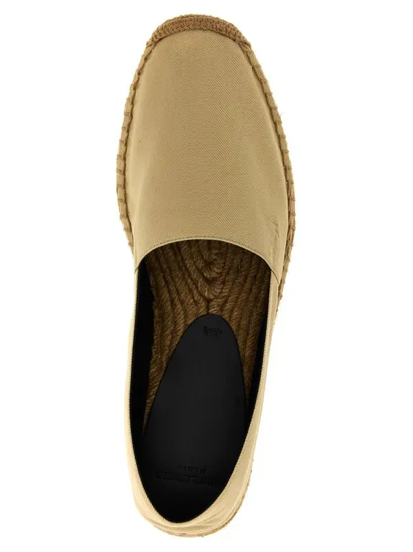 Saint Laurent Cotton Espadrilles With Cassandre Logo Embroidery