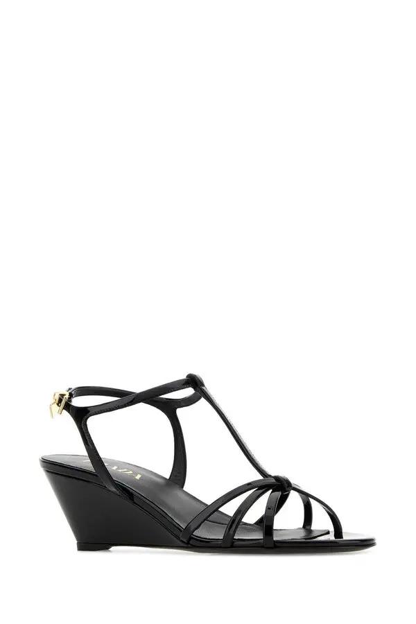 Prada Leather Platform Sandals